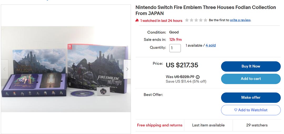 Fire Emblem Three Houses Fódlan Collection JP Edition with Steelbook ...